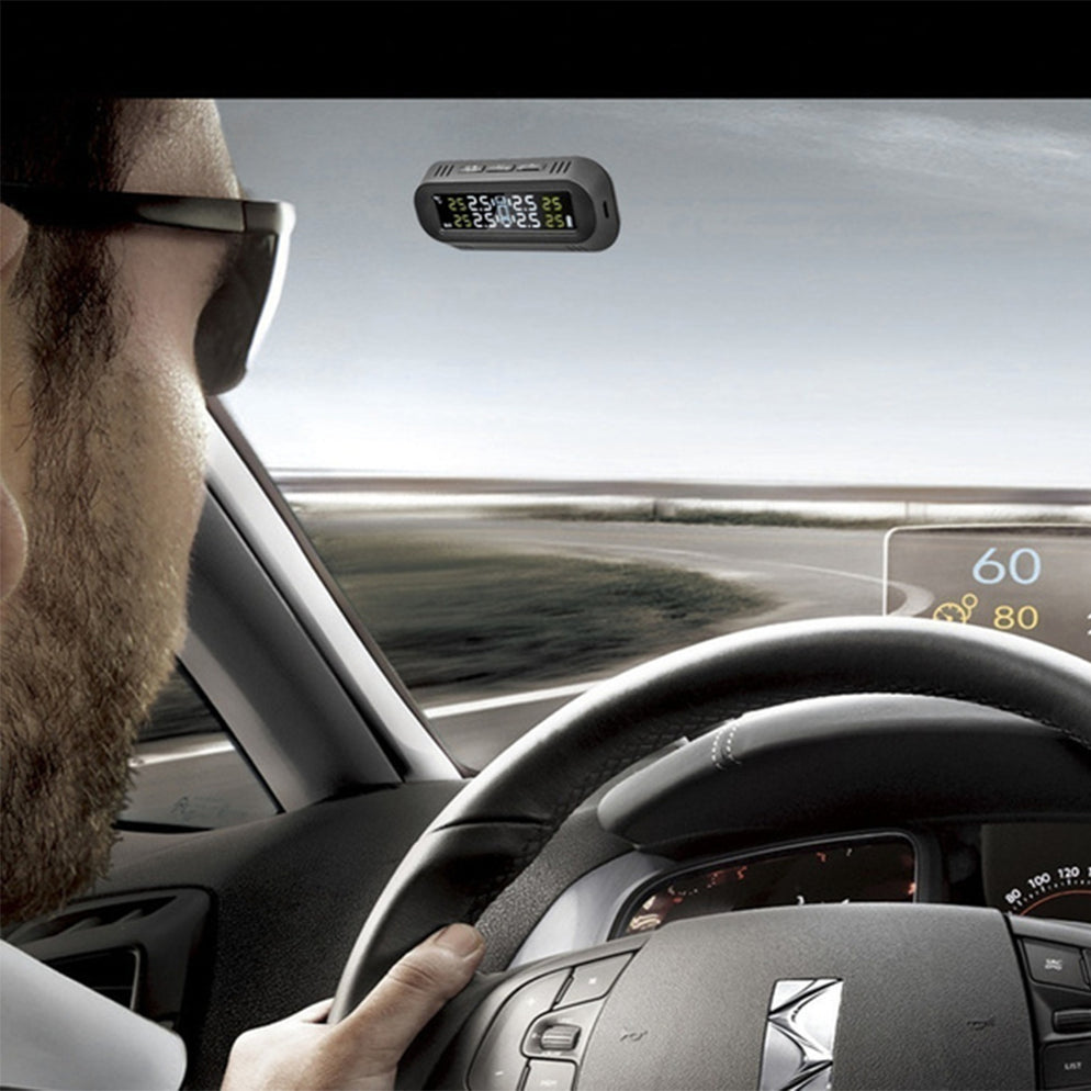 Solar Powered TPMS Tyre Monitoring System with Colour Digital Display ...