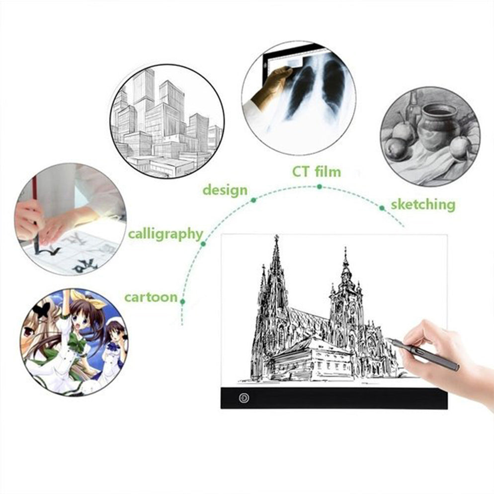 Non-Dimmable LED Writing Copying Board A4 Size with USB Interface ...