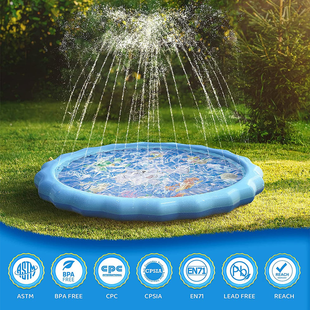 Outdoor Inflatable Sprinkler Water Mat for Kids — Bostin Life