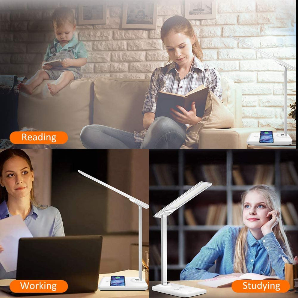 Multifunctional LED Desk Lamp with 5W Wireless Charging Function ...