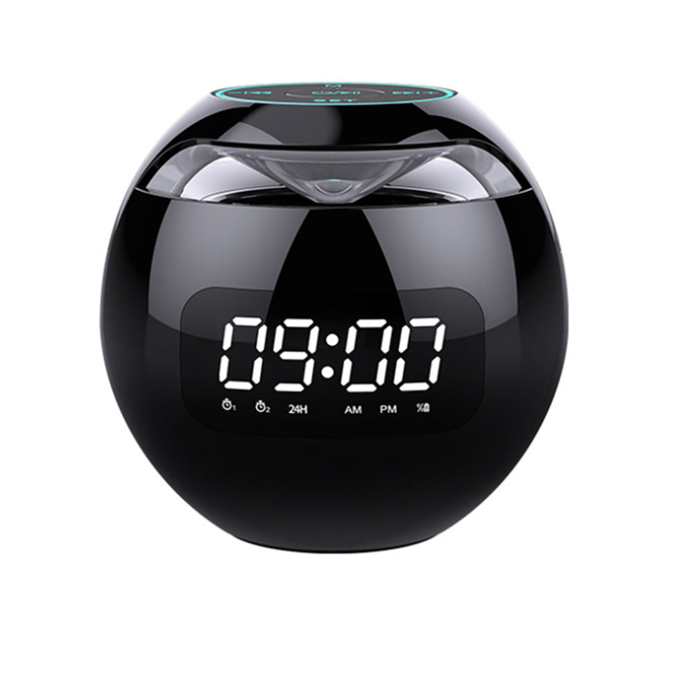 Wireless Rechargeable Spherical Speaker Digital Clock — Bostin Life