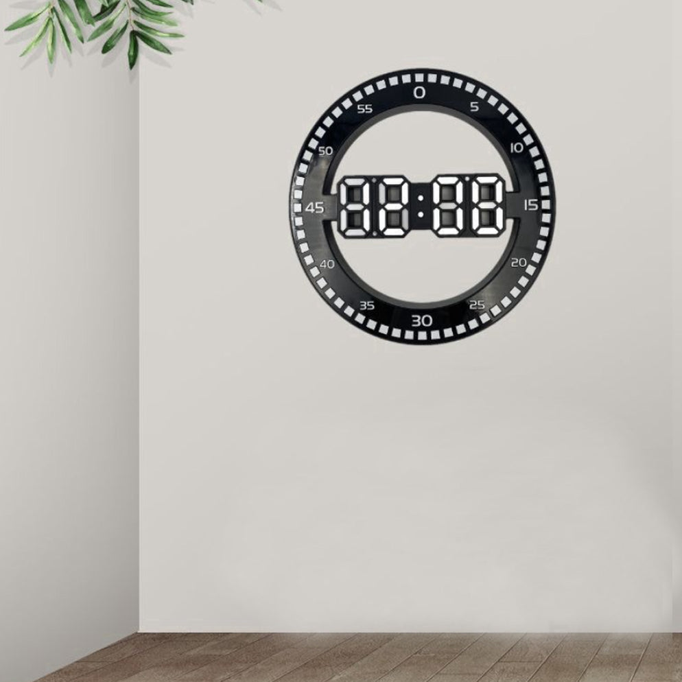 LED Digital Modern Design Dual-Use Dimming Circular Clocks — Bostin Life