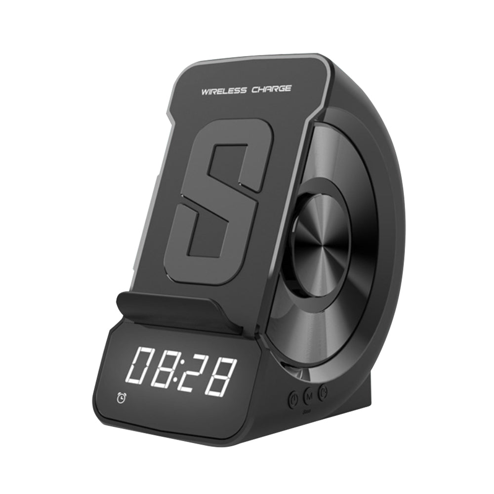 Digital Alarm Clock BT Speaker and Wireless Charger - USB Interface ...