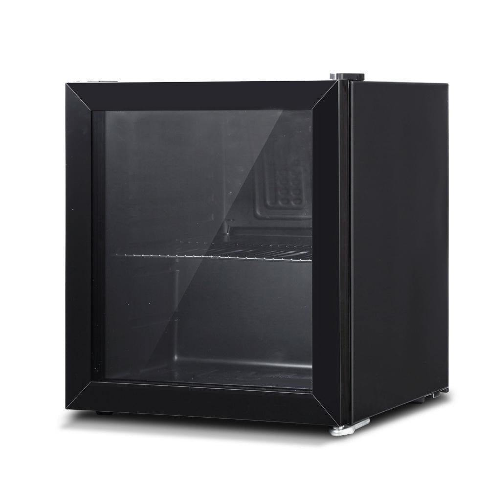46L Glass Door Bar Fridge Mini Countertop Freezer Fridges Bottle Coole ...