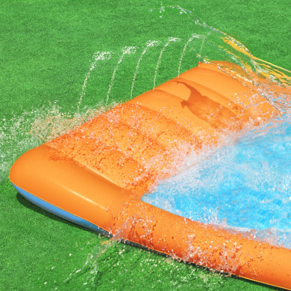 Above Ground Water Slide Splash Inflatable Kids Pool — Bostin Life