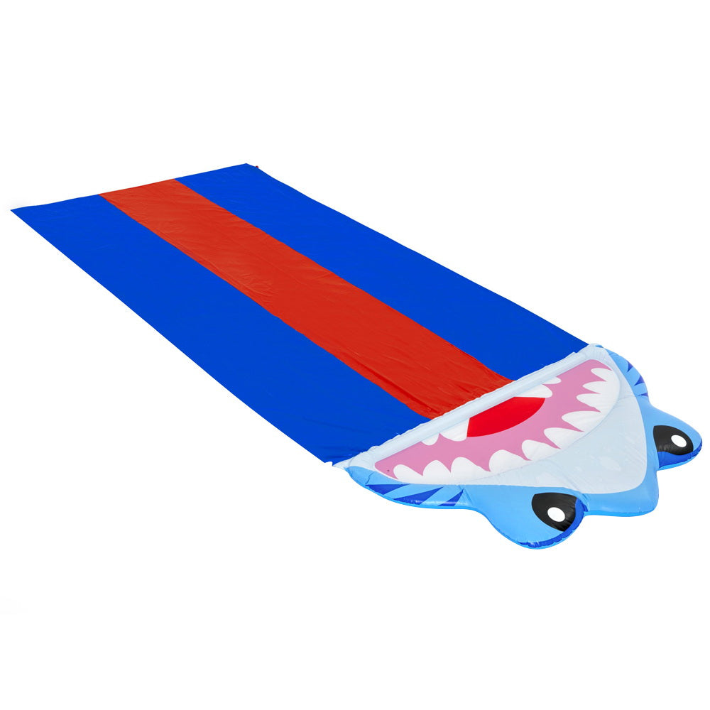 Inflatable Shark Triple Water Slip And Slide Kids Outdoor Toy - 4.88M ...