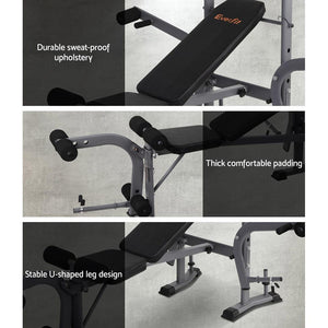 Multi Station Weight Bench Press and Weights Equipment with Incline ...