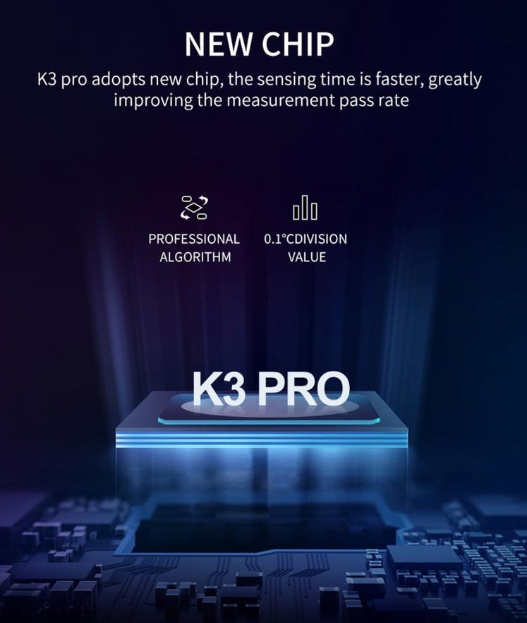 K3 Pro Handsfree Non-contact Forehead Body Light-sensitive Distance Se ...