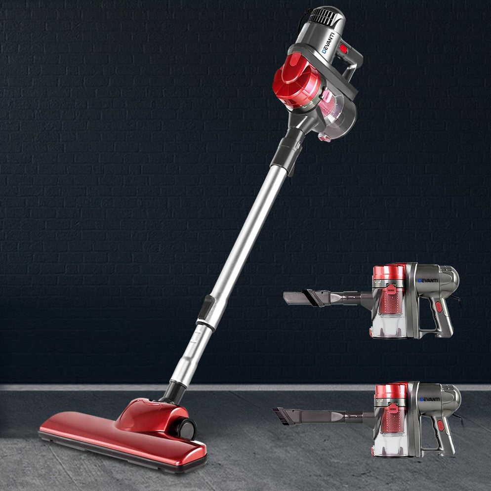 Corded Handheld Bagless Vacuum Cleaner - Red and Silver — Bostin Life
